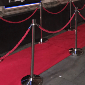 Red Carpet Package Hire With Barrier Post & Rope Rental
